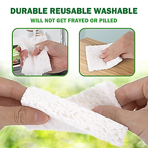 Vilphel 12 Pack Dishwashing Sponges Natural Cellulose Sponges Plant Based Resilient and Reusable Soft Dish Sponges for Washing Dishes DIY Craft Sponge for Fun