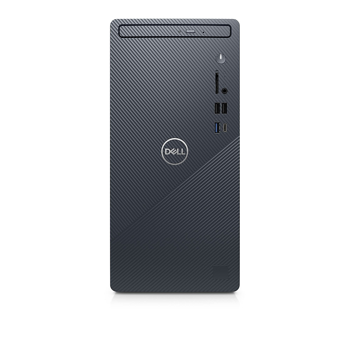 Dell Inspiron 3910 Desktop Computer Tower - 12th Gen Core i5-12400, 16GB DDR4 RAM, 256GB SSD + 1TB HDD, Intel UHD Graphics 730, WiFi 6, HDMI, Bluetooth, USB-C, Windows 11 Home - Blue (Renewed)