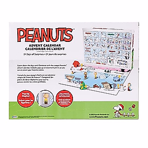 Peanuts Advent Calendar 2024 for Kids – Enjoy 24 Days of Countdown Surprises! Delightful 2-Inch Scale Figures & Accessories