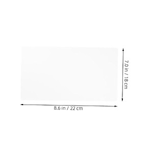 NUOBESTY 10pcs Printing Pen Copy Board Basic Template Painting Mat Drawing Tool 3D Drawing Paper Templates Drawing Board 3D Printing Pen Mat PVC White