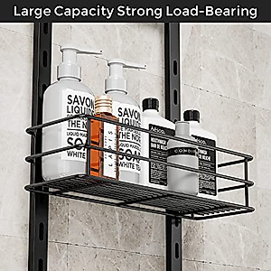 ODesign 5 Tiers Shower Caddy Organizer Bathroom kitchen Shelves Storage Basket Wall Mounted - Black