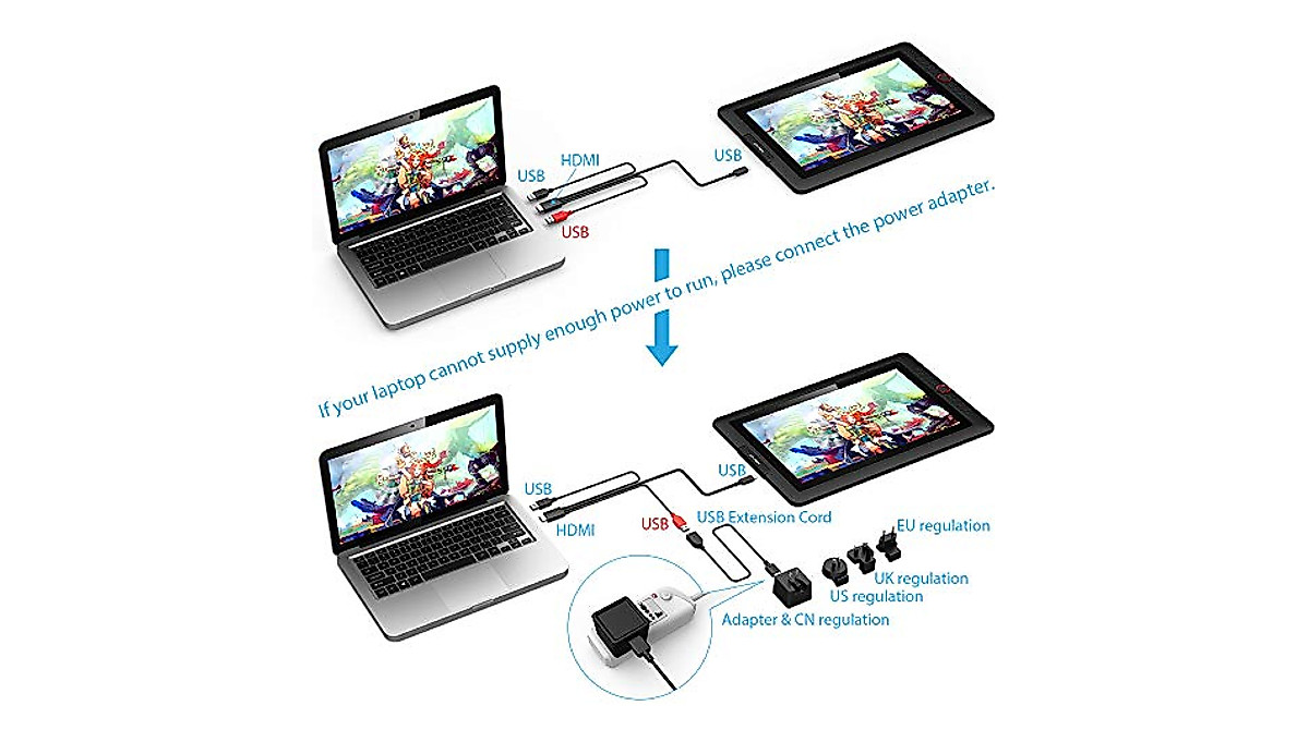 XP-Pen Artist 15.6 Pro Drawing Tablet with Screen - Full HD & Custom Keys