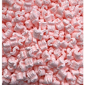 Bubblefast! Brand 7 cu ft (45 gallons) Pink Anti Static Packing Peanuts Popcorn - (Two 3.5 cu ft Bags)