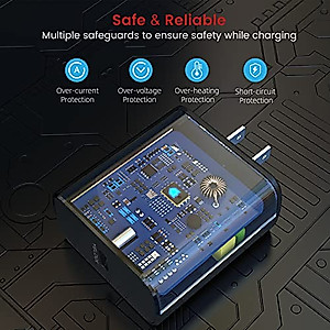 S23 S22 Ultra Charger, 45W USB-C Super Fast Charger Type C PPS/PD Wall Charging Block for Samsung Galaxy S23 Ultra/S23+/S22 Ultra/S22 Plus/S22/S21/S20 Ultra/Note 10+, Galaxy Tab 8(6.6ft Cable, Black)