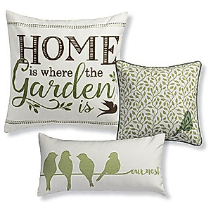 PRINZ Potting Shed 18x18 Home Where The Garden Pillow, 18 x 18