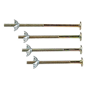 100 mm Bolts and Half-Moon/Crescent/Lunar Nuts B100 by Palace Imports, Pack of 4. 1/4 Inch Thread. Best for Made in Brazil Beds/Bunk Beds with 2.5 Inch Posts.