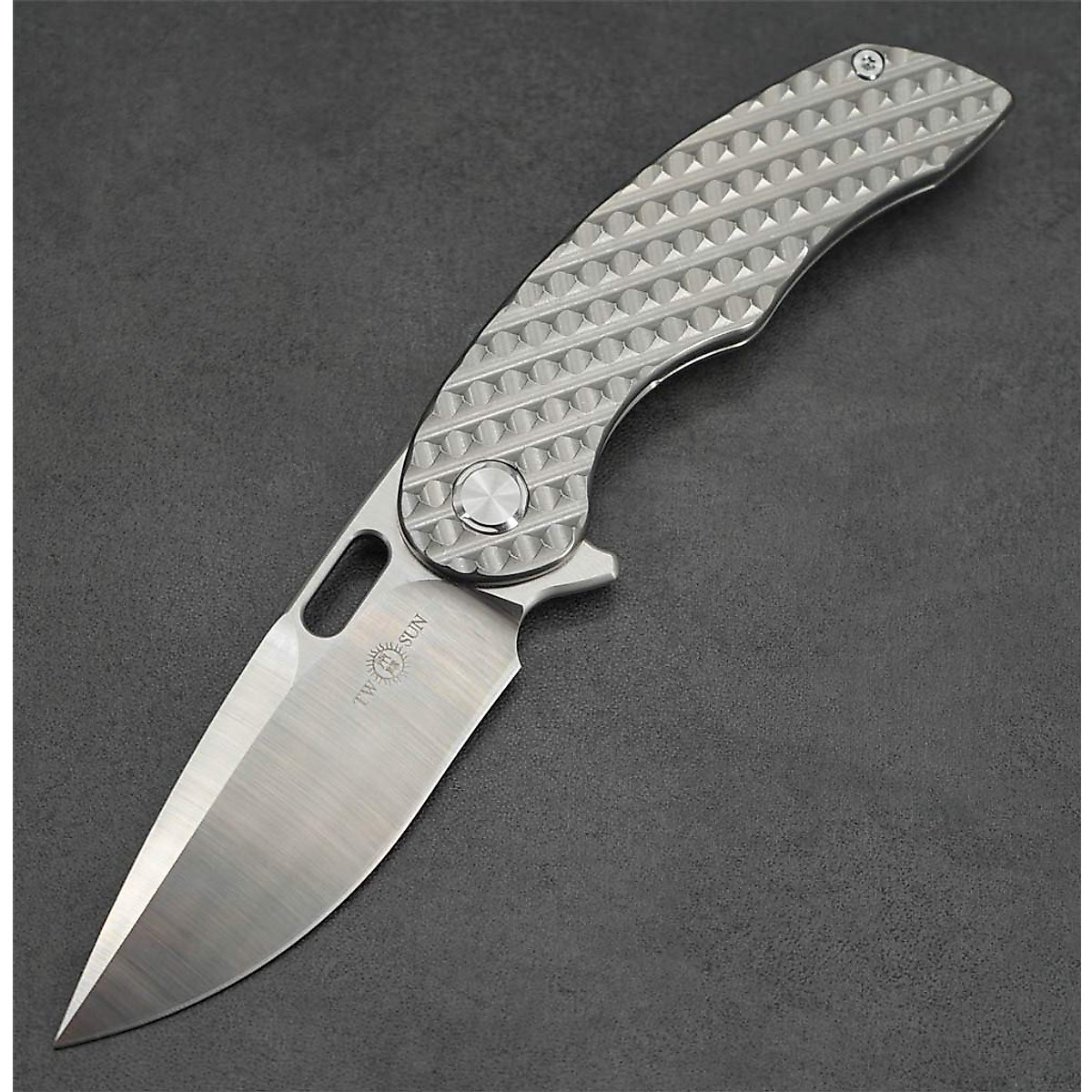TwoSun M390 Blade TC4 Titanium Handle Pocket Folding Knife TS177 Maverick