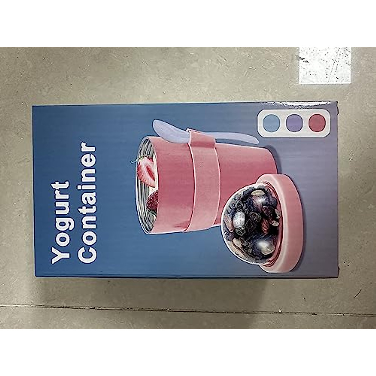 Wheelive Insulated Yogurt Container with Lid, Leak Proof Stainless Steel Parfait Cups with Lids and Reusable Plastic Spoon, 17oz Overnight Oats Containers with Lid On the Go, Dishwasher Freezer Safe