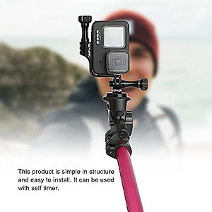 SKYJFFJ 90 Degree Aluminum Vertical Bracket Adapter Elbow Adapter for GoPro Hero9/10 Black