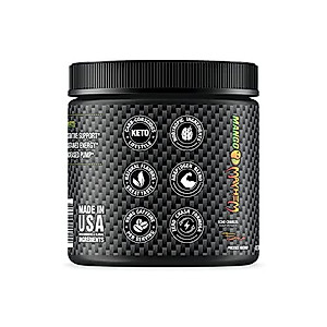 Origin Jocko Fuel Pre Workout Powder with L-Citrulline, Nootropic & Caffeine for Endurance & Stamina - Keto, Sugar Free Blend for Distance Running, Cycling, Jiu Jitsu - 30 Servings (Mango)