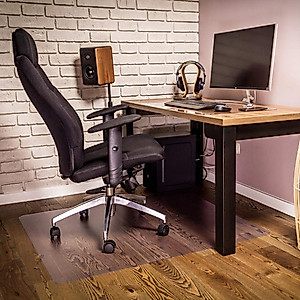 NECAUX Custom Multisize 1.5mm Thick Frosted PVC Table Cover Protector - 10 x 24 Inch Rectangular Plastic Table Cover Desk Pad Mat for Office & Computer Desk/Side Table, 2pcs