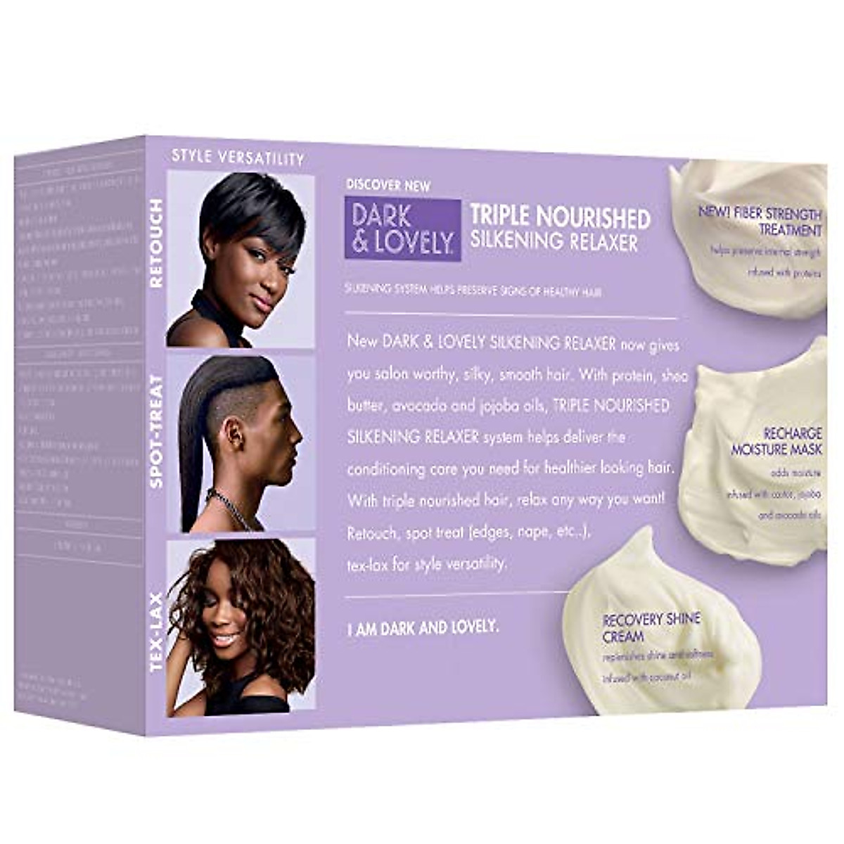 SoftSheen-Carson Dark and Lovely Triple Nourished Silkening No-Lye Relaxer with Shea Butter, Super