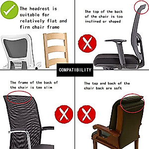 Starswirl Chair Head-Rest Attachment,Black Mesh & Elastic Sponge & Nylon Frame | ONLY - Chair Not Included