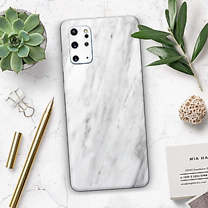 DesignSkinz Slate Marble Surface V9 Protective Vinyl Decal Wrap Skin Cover Compatible with The Samsung Galaxy S20 (Screen Trim & Back Glass Skin)