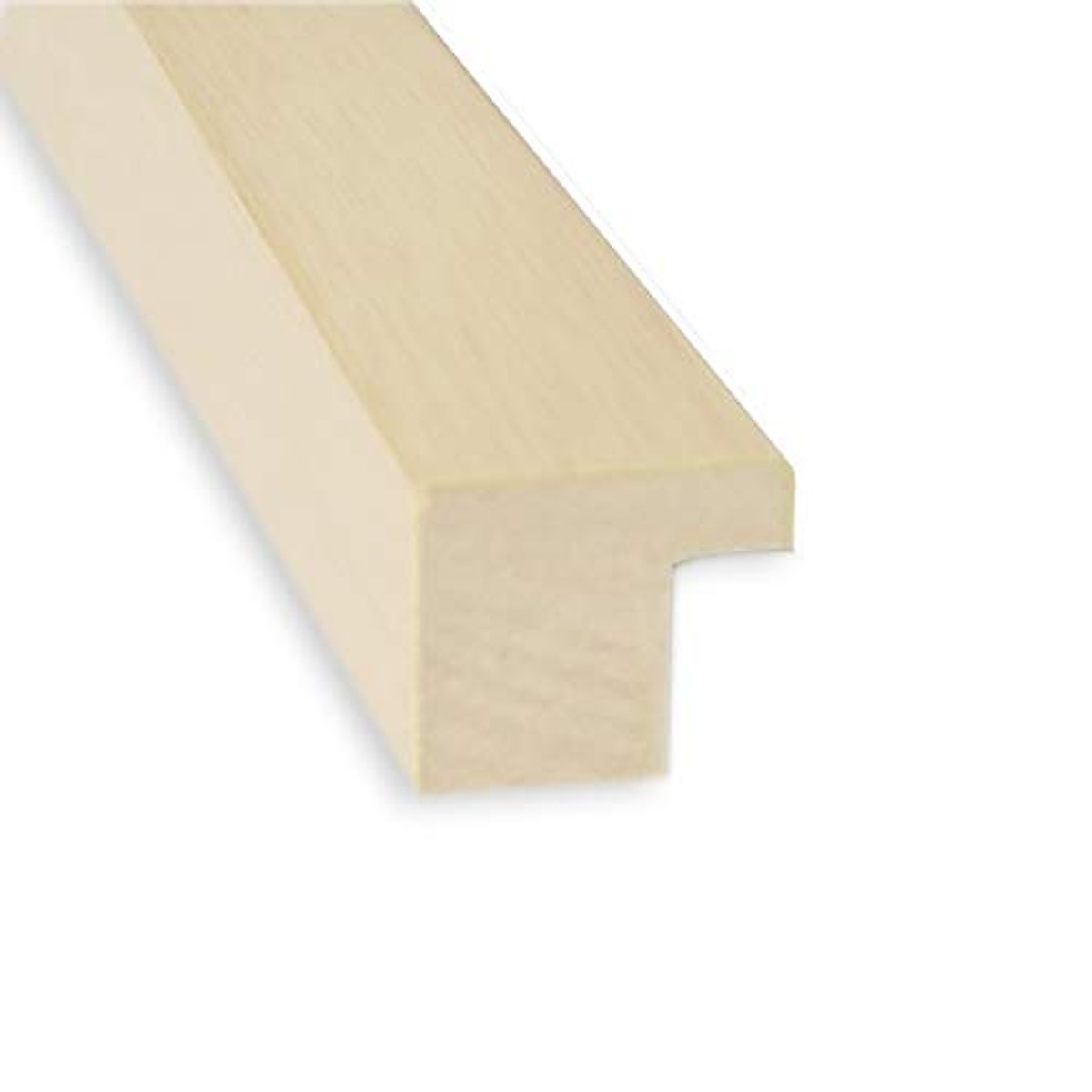 Amanti Art Varied Blue Abstract by Emma Peal Wood Framed Wall Art Print (33 in. W x 33 in. H), Svelte Natural Frame