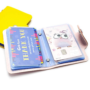 Gikfun Fashion Soft Credit ID Card Holder Case Purse Pocket Wallet Pouch Organizer 24 Slots (Pack of 5pcs) EK8430