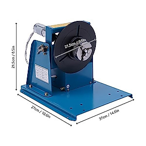 110V 50Hz Rotary Welding Positioner Turntable Table, 10Kg Horizontal Loading Capacity Welder Positioning Turntable, 0-90° Table Turning Angle Welding Positioner Turntable Machine