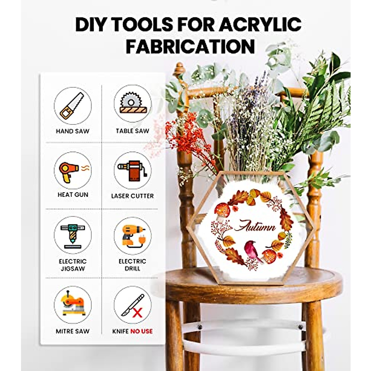 LaVie Home 10 Pack of 5" x 7" PET Sheet/Plexiglass Panels 0.04" - Quality Shatterproof, Lightweight, and Affordable Glass Alternative. Use for Crafting Projects, Picture Frames, Protective Film