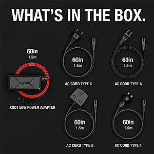 NOCO XGC4 56-Watt XGC Power Adapter For GB70/GB150/GB250+/GB251+/GB500+ NOCO Boost UltraSafe Lithium Jump Starters