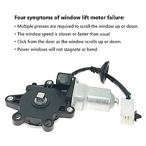 Window Lift Motor Front Left Driver Side for 2003-2009 Nissan 350Z 2003-2007 Infiniti G35 2 Door Coupe Model Replace 80731-CD00A 80731CD00A