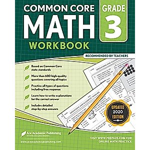 3rd Grade Math Workbook: CommonCore Math Workbook