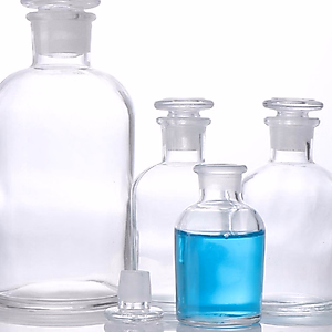 TEHAUX 1pc Reagent Bottle Sample Bottle Chemicals Bottle Sample Sealing Bottle Chemicals Glass Bottle