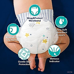 Diapers Size 5, 50 Count - Pampers Swaddlers Overnights Disposable Baby Diapers, Super Pack (Packaging & Prints May Vary)