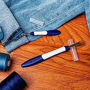 SINGER Comfort Grip Seam Ripper, Blue/White 2 Piece