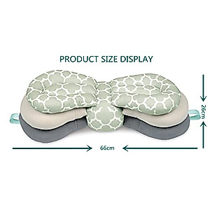 DFD Duoduo Multi-Function Breast Feeding Pillow Maternity Nursing Pillow，Best for Mom,Adjustable Height, Grey