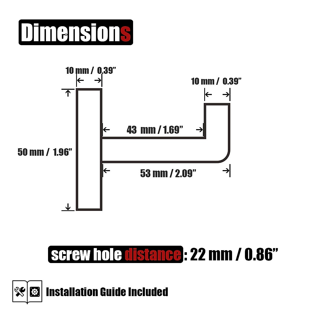JQK Bathroom Towel Hook Brushed, Coat Robe Clothes Bath Wall Hooks for Kitchen Garage SUS 304 Stainless Steel Thick 0.8mm, 2 Pack Brushed Steel, TH250-BN-P2