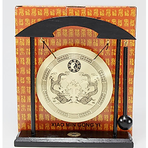 Brass Zen Table Gong Feng Shui for Home Office Desktop