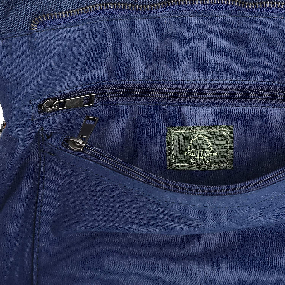 The Same Direction Hillside Backpack Leather and Canvas (Grey)