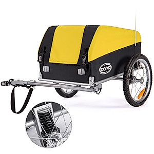 Bike Cargo Trailer, Foldable Frame 88 lbs Max Load, 16'' Quick-Release Wheel, Not for Kids or Animals