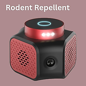 MITXPC Mice Repellent Ultrasonic Plug in, Mouse Deterrent Ultrasonic Rodent Control Repeller, Squirrel Repellent Rat Repellent for House, Bat Removal Attic RV Garage Red
