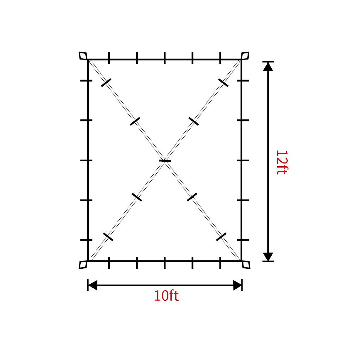 Gold Armour Rainfly Tarp Hammock, Premium 14.7ft/12ft/10ft/8ft Rain Fly Cover, Waterproof Ultralight Camping Shelter Canopy, Survival Equipment Gear Camping Tent Accessories (OD Green 12ft x 10ft)