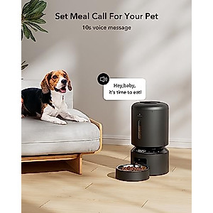 PETLIBRO Automatic Cat Feeder, Automatic Dog Feeder with Freshness Preservation, 5L Timed Cat Feeders for Dry Food, Up to 6 Meals Per Day, Granary Pet Feeder for Cats/Dogs