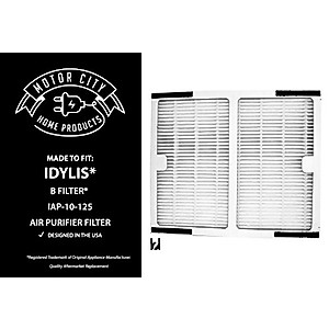 Idylis B Style Compatible HEPA Air Purifier for IAP-10-125, IAP-10-150, AC-2125, AC-2126 Filter Motor City Home Products Brand Replacement