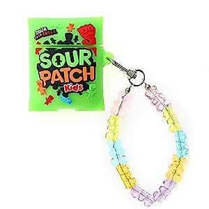 3D Candy Case for Airpod/Airpod 2,3D Cartoon Cute Food Case for Kids Girls Teens Boys,Fashion Kawaii Funny Cool Fun Stylish Character Candy Soft Case with Bear Chain for Airpod /Airpod 2 Case (Green)