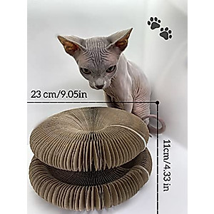 Snuffle Paw Accordion for Cats - Magic Organ Cat Scratching Board - Interactive Cat Scratching Board - Magic Cat Grinding Claw Board - Cat Scratching Magic Toy, (l1)