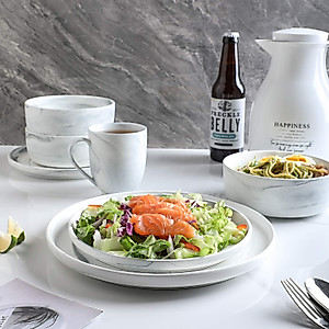 Stone Lain Brighton 16-Piece Dinnerware Set Porcelain, Gray