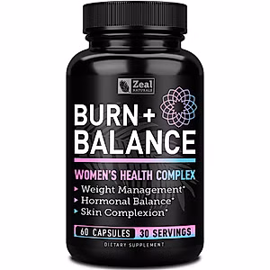 Zeal Naturals Weight Loss Support for Women + Daily Balance Vitmains (Iron, Vitamin D, Setria®, Folate) Premium Diet Support Pills for Women+ Multivitamin and Hormone Support