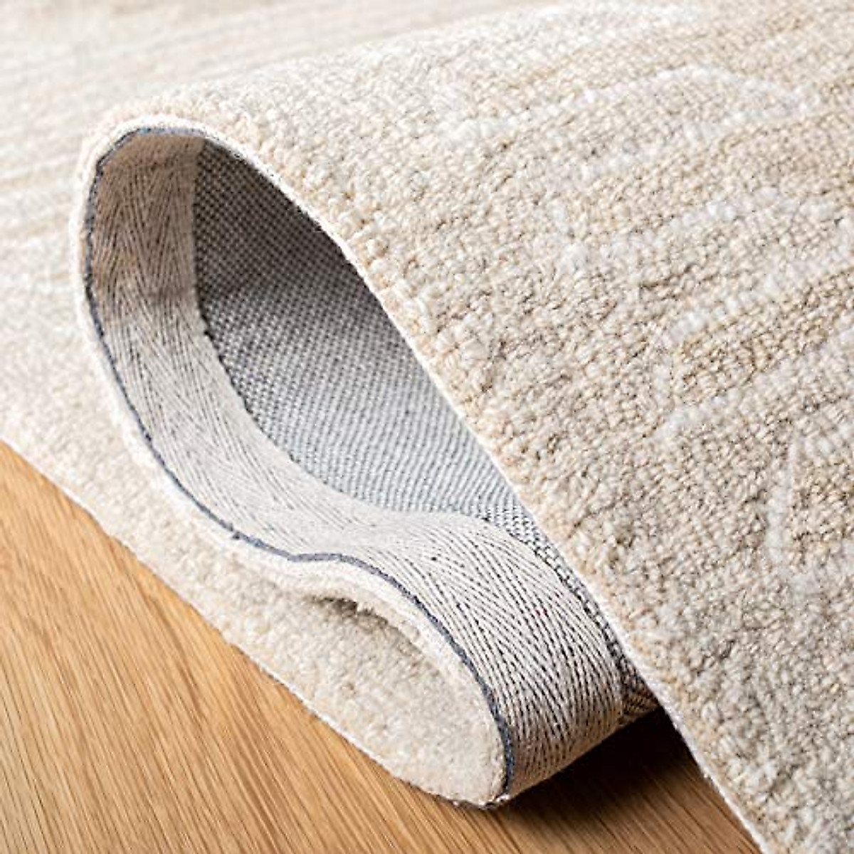 SAFAVIEH Capri Collection 2'3" x 9' Beige CPR203B Handmade Premium Wool Runner Rug