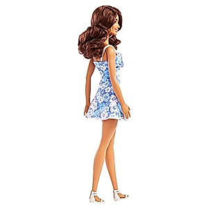 Barbie Loves the Ocean Doll, Brunette with Blue Sundress and Accessories, Doll and Clothes Made From Recycled Plastics