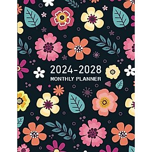 2024-2028 Monthly Planner: Five-Year Calendar Schedule Organizer with Federal Holidays and Inspirational Quotes from January 2024 to December 2028