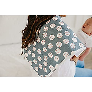 Copper Pearl Baby Burp Cloth Large 21''x10'' Size Premium Absorbent Triple Layer 3-Pack Gift Set “Slugger