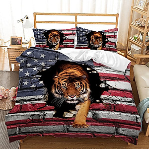 Boys Youth Green Galaxy Duvet Cover Set Twin for Kids Teens Owl Bedding Set 3D Safari Wildlife Comforter Cover Bird Animal Nighthawk Quilt Cover Decor Bed Cover