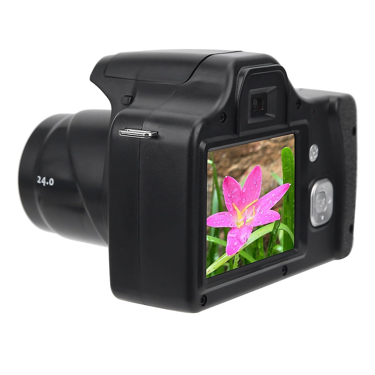 3.0 in TFTLCD 32G PortableDigital Camera with a USB Cable,18x Digital Zoom,Long Length，Supports for 24MP Photo Shooting(Black) (Standard Edition + Wide Angle Lens)