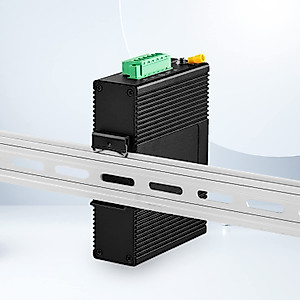 PhyinLan Din Rail Mount Clip 35mm Width Universal Din-Rail Mounting Brackets Clamp for Switches and Injectors 2-Pack