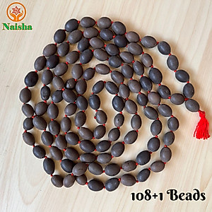 NAISHA Original Kamal Gatta Mala (Lotus Seeds) Prayer Rosary Japamala Lakshmi Puja Mala Hindu Meditation