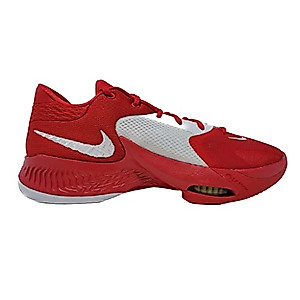 Nike Men's Zoom Freak 4 Basketball Shoes, University Red/White, 11 M US